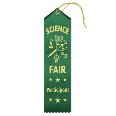 RibbonsNow Participant Award Ribbons - 100 Green Ribbons with Card ...