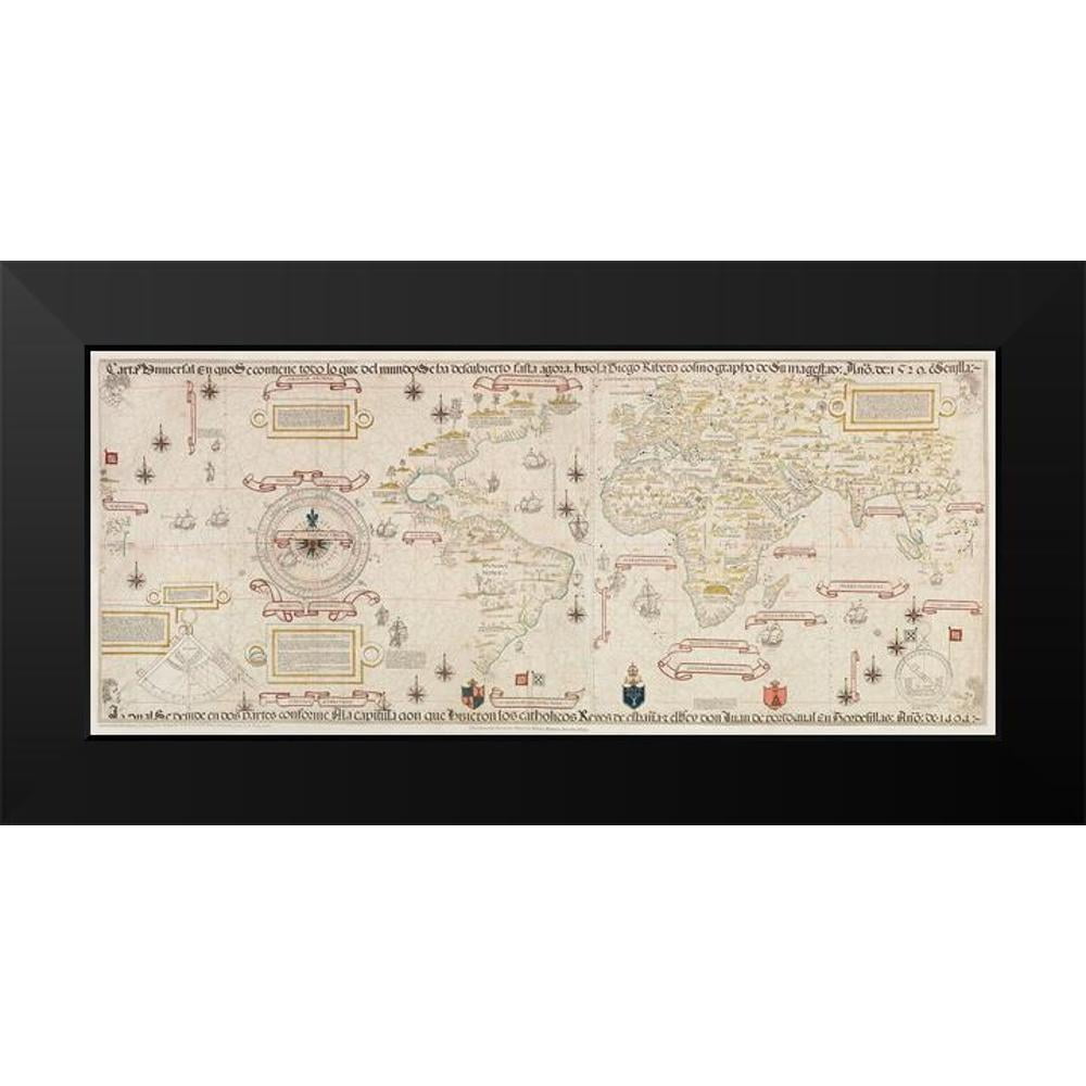 Ribeiro, Diogo 14x8 Black Modern Framed Museum Art Print Titled - World ...