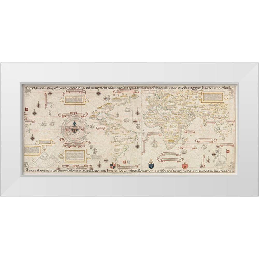 Ribeiro, Diogo 14x8 White Modern Wood Framed Museum Art Print Titled ...