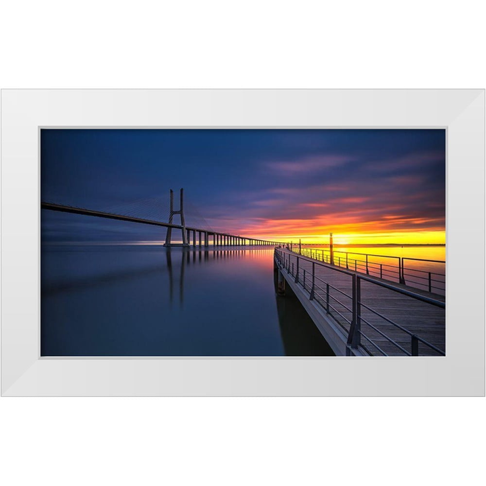 Ribeiro, Rui 24x15 White Modern Wood Framed Museum Art Print Titled ...