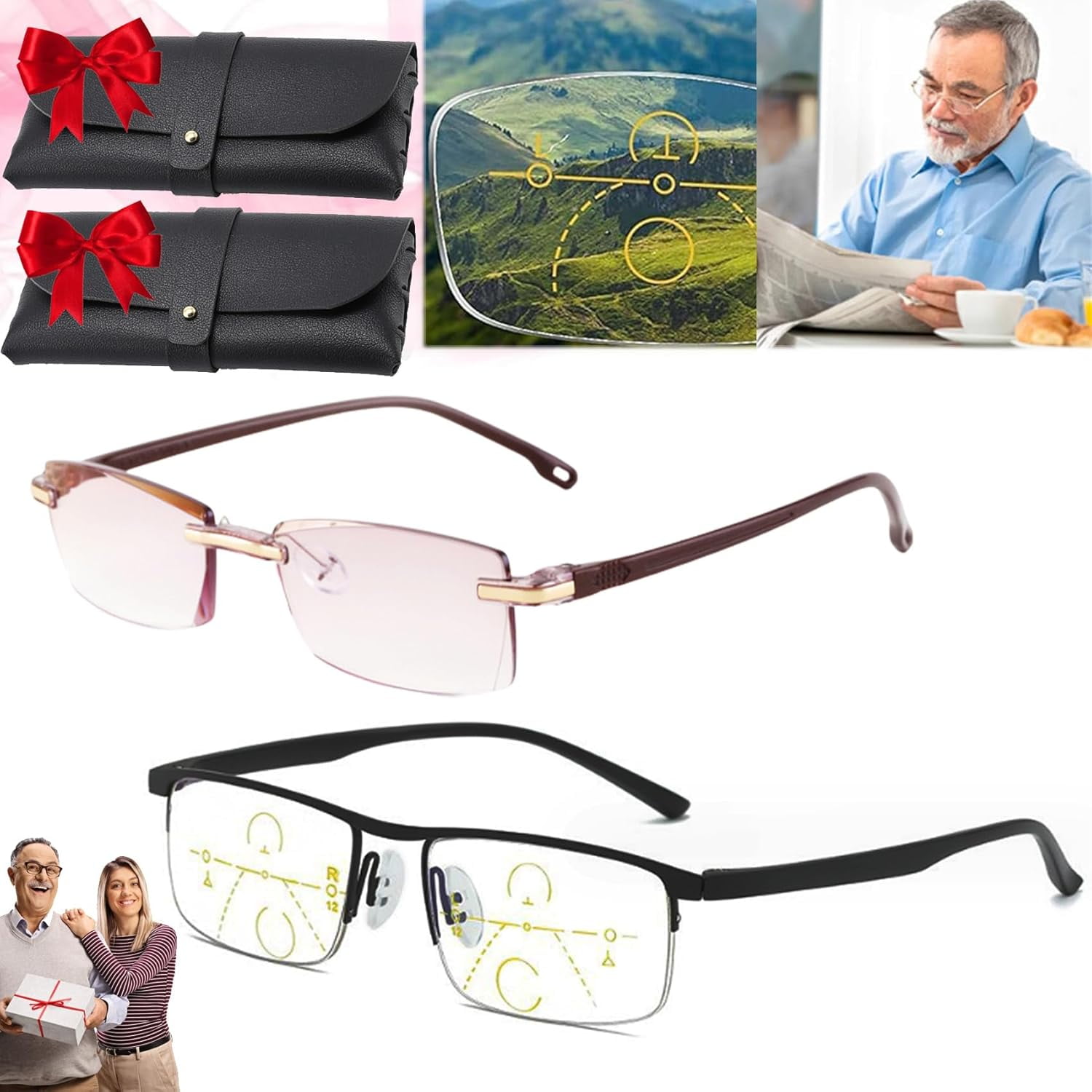 Ribili Intellireaders, Outfany Intellireaders, Titanium Progressive Far ...