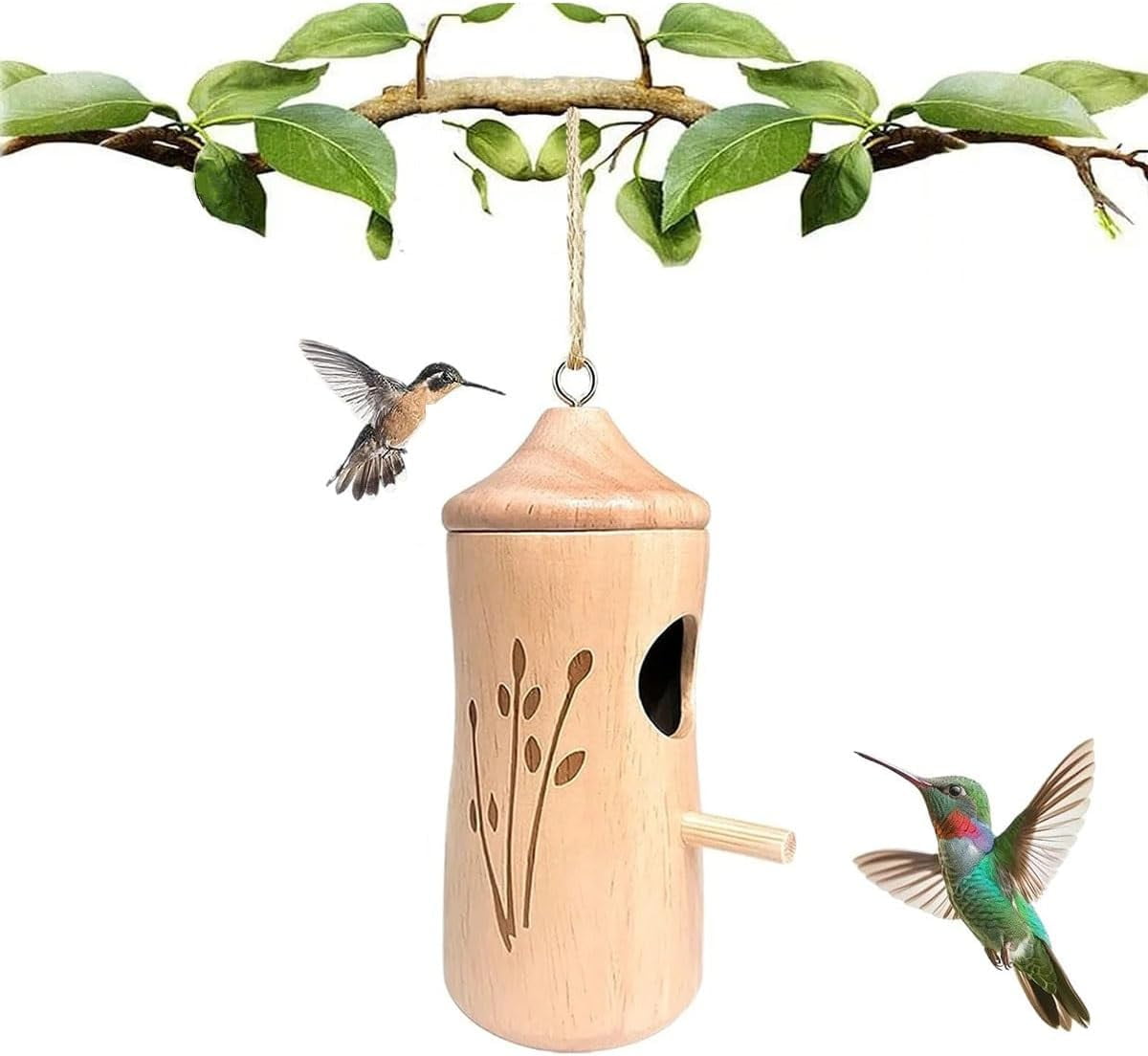 Ribili Wooden Hummingbird House, Fanyil Wooden Hummingbird House ...