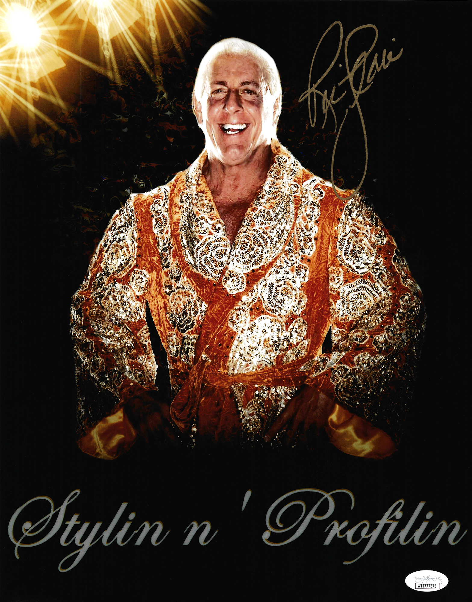 Ric Flair Autographed 11x14 Photo Sylin N' Profilin JSA 203577 ...