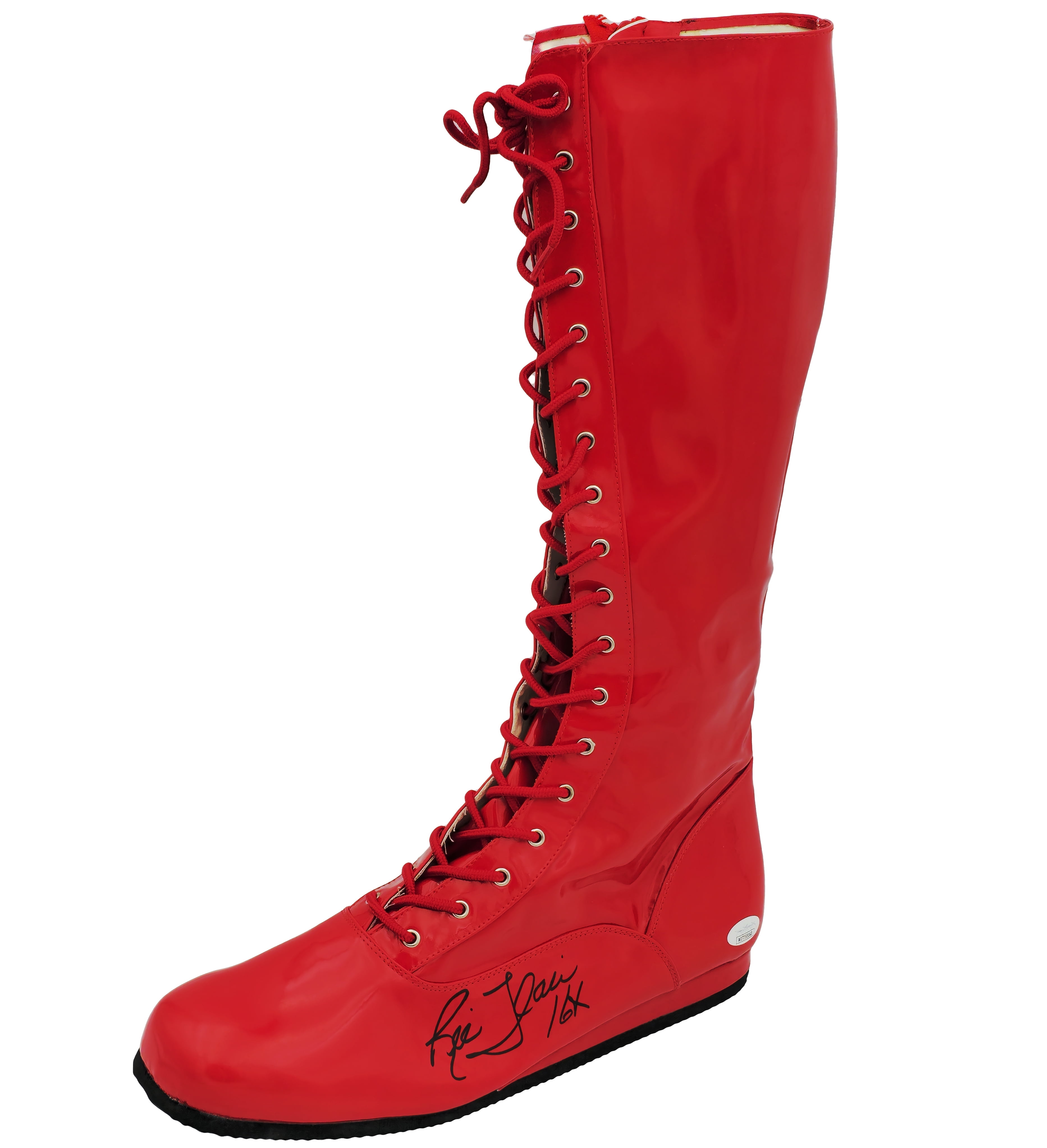 Ric Flair Autographed Red Left Footed Boot WWE "16x" JSA 228118 ...