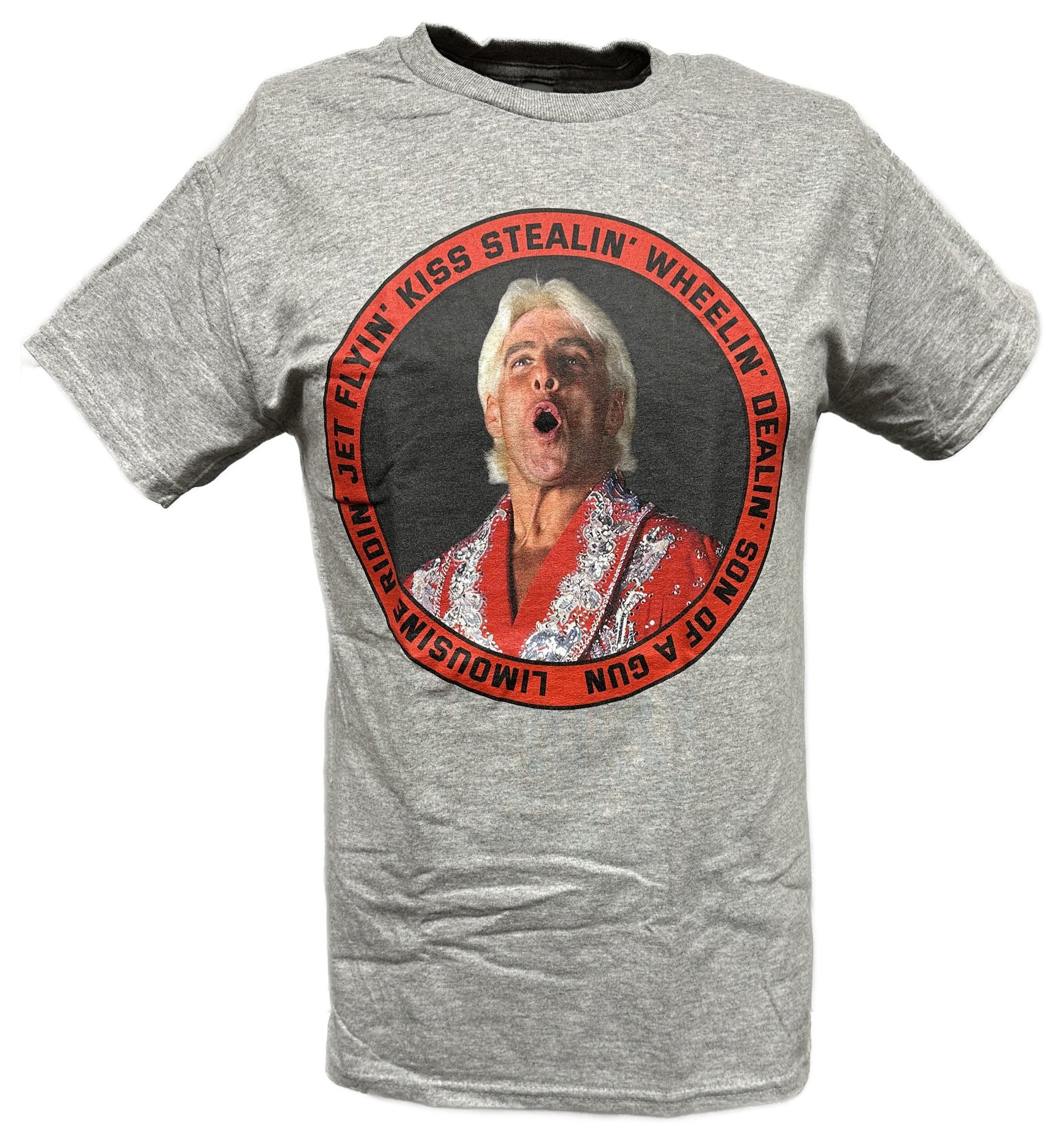 Ric Flair Limousine Ridin Jet Flyin Mens Gray T-shirt 3XL - Walmart.com