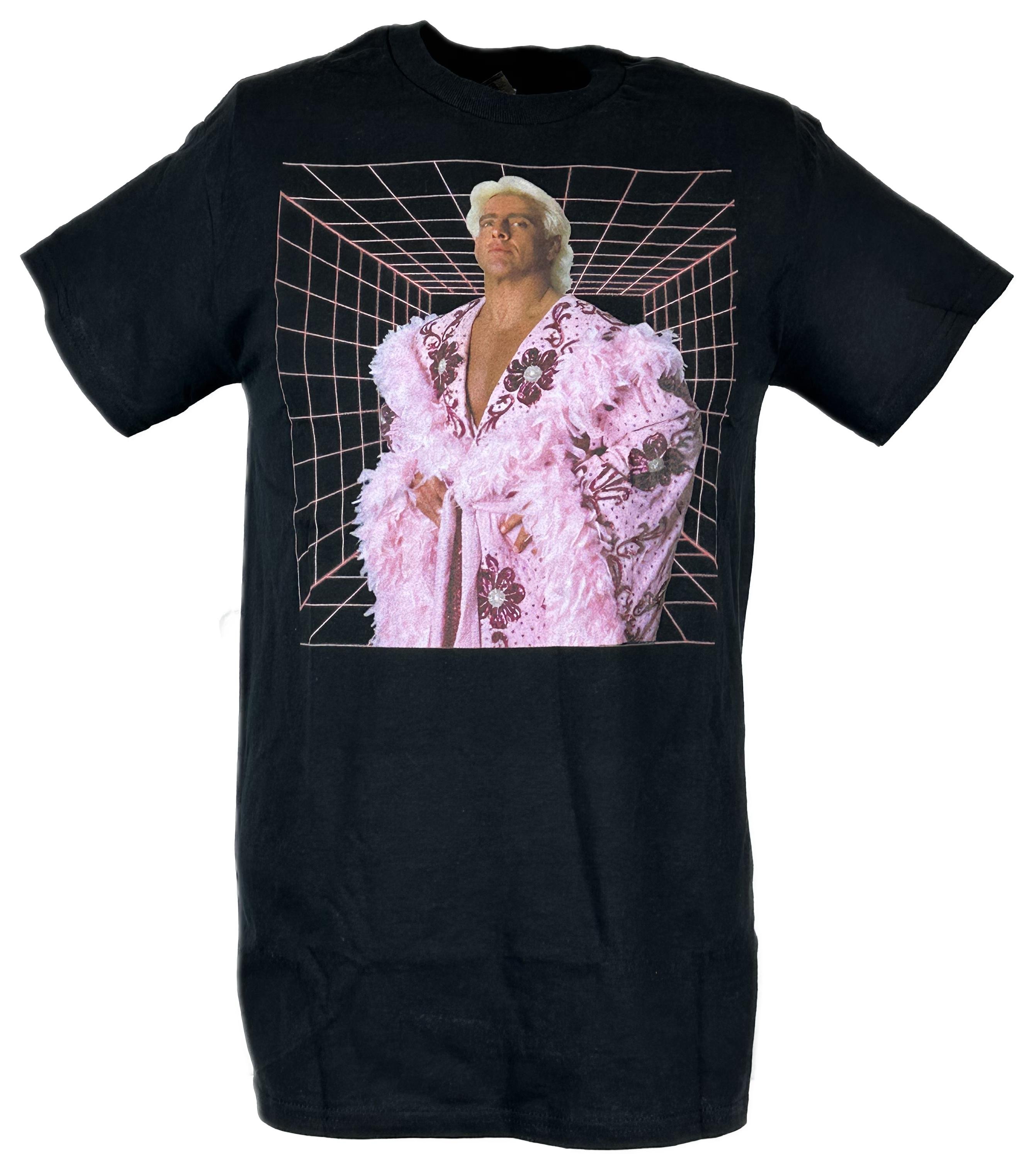Ric Flair Purple Robe WWE Mens Black T-shirt - Walmart.com