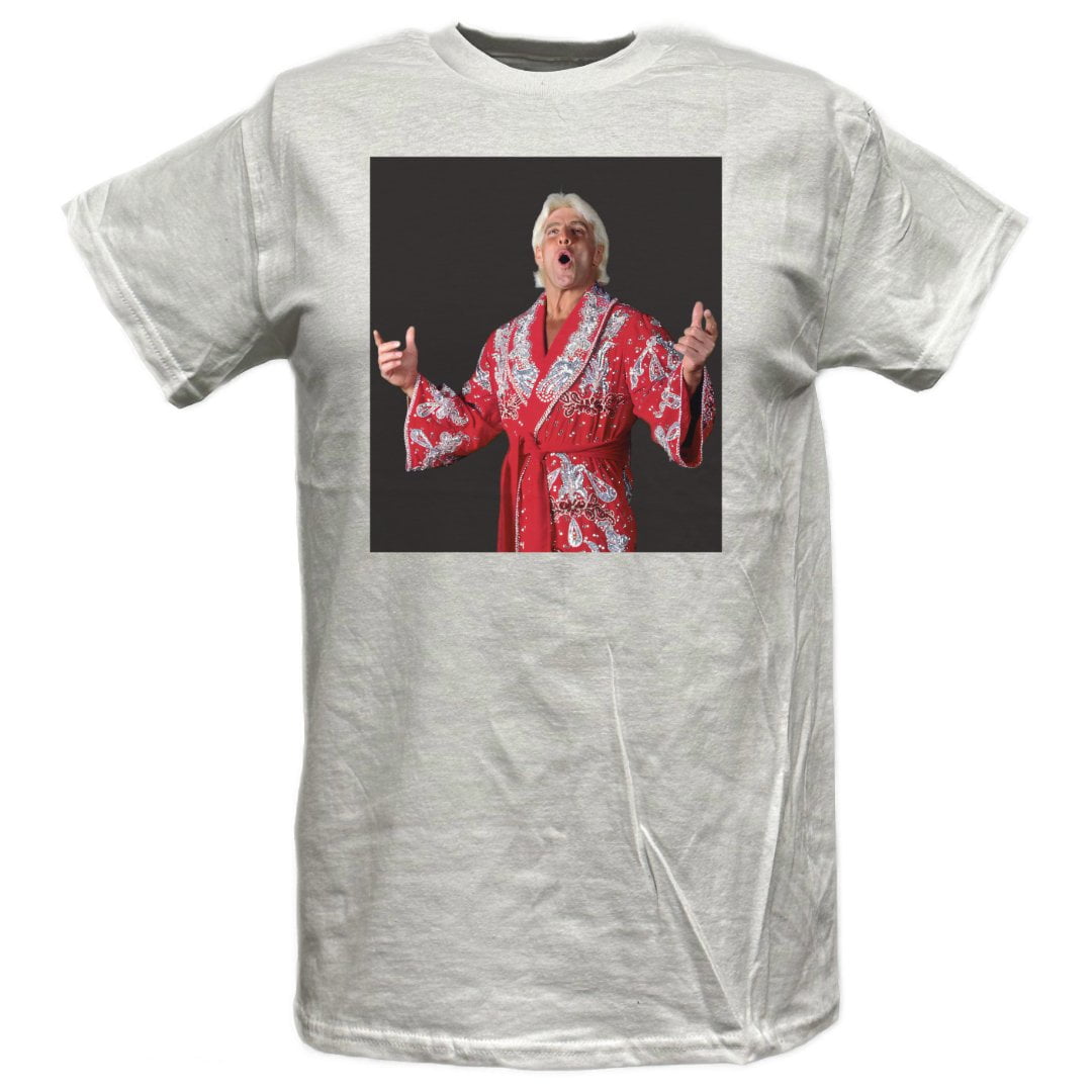 Ric Flair Red Robe Photo WWE Mens White T-shirt 4XL - Walmart.com