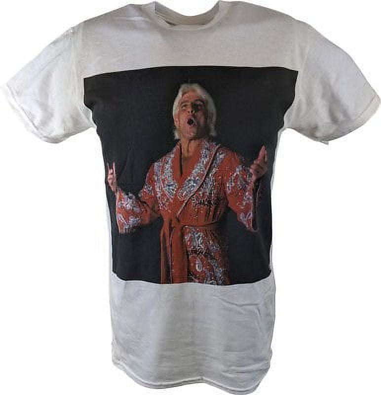 Ric Flair Red Robe Photo WWE Mens White T-shirt L - Walmart.com