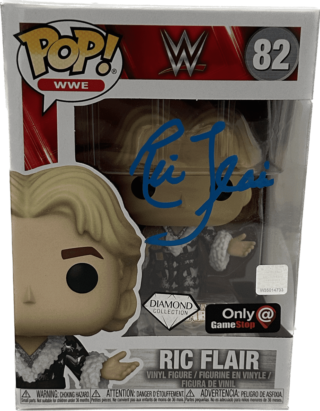 Ric Flair Signed POP JSA Game Stop Exclusive Diamond Collection #82 Blue - Walmart.com