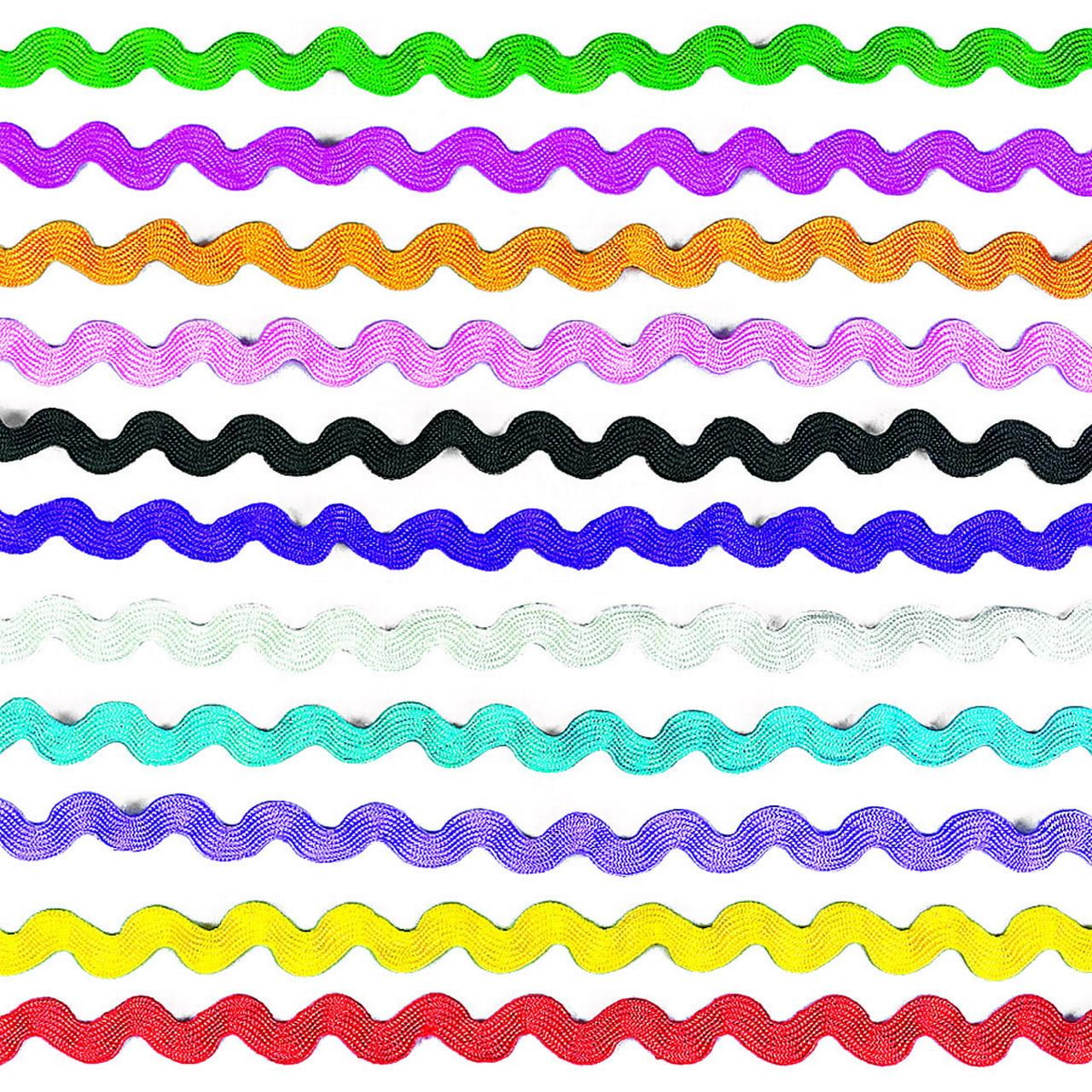 Ric Rac Trim (12Pc) - Craft Supplies - 12 Pieces - Walmart.com