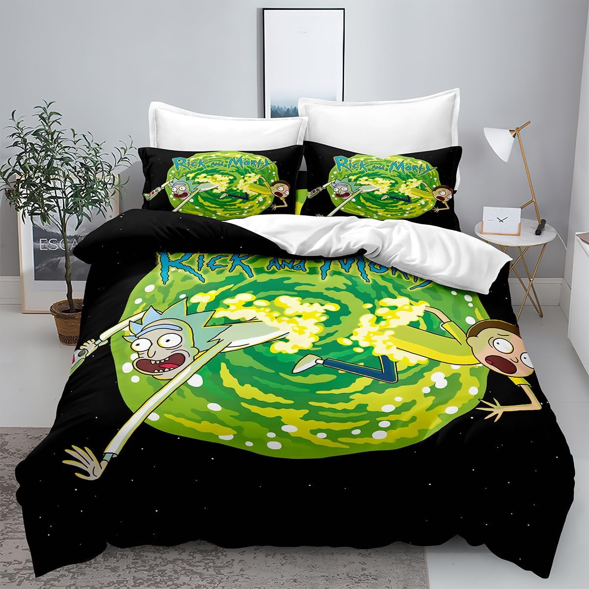 Ric-k and Mort-y Bedding Sets Duvet Cover and Morty 3D Printed ...