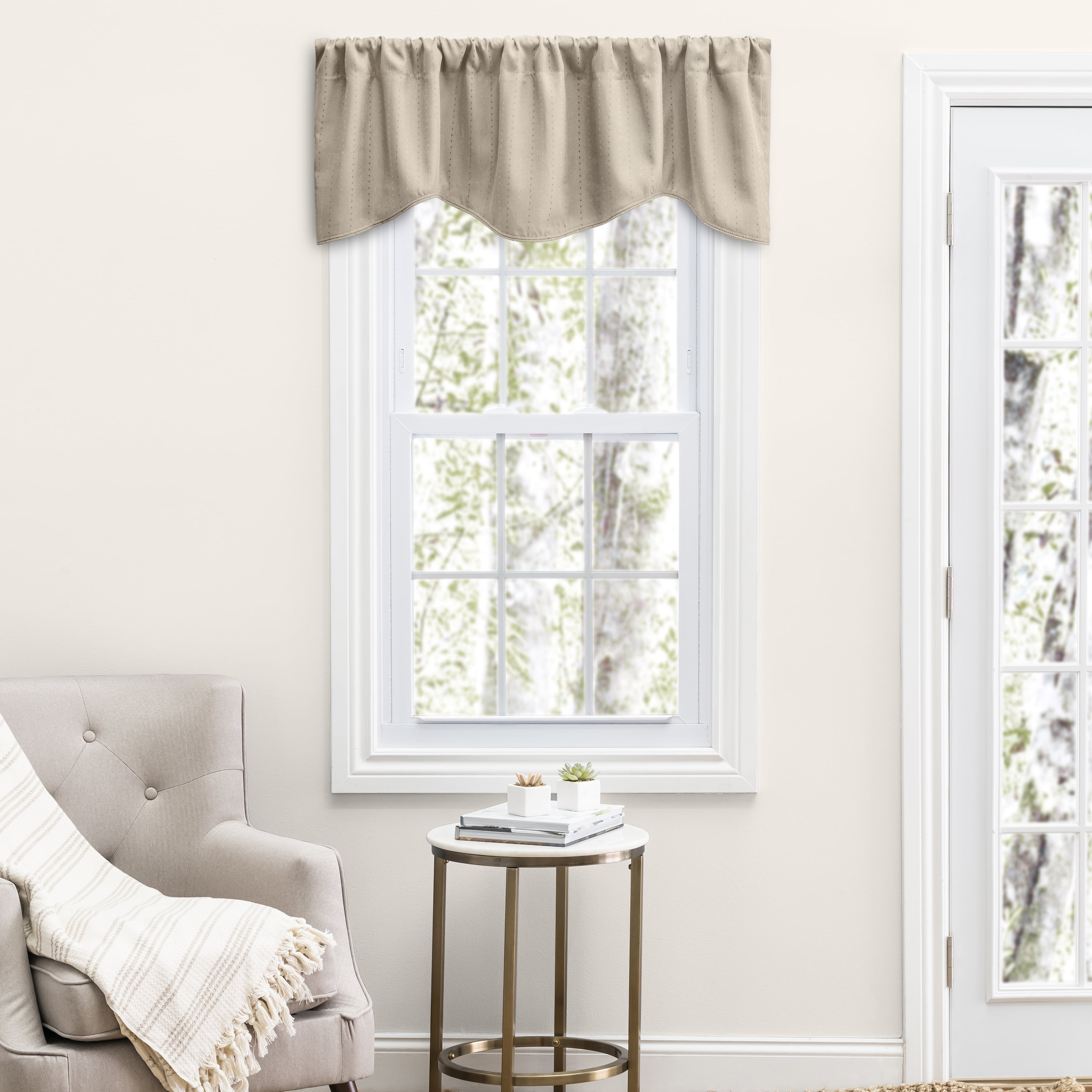 Ricardo Grand Pointe Rod Pocket M-Shaped Valance - Walmart.com