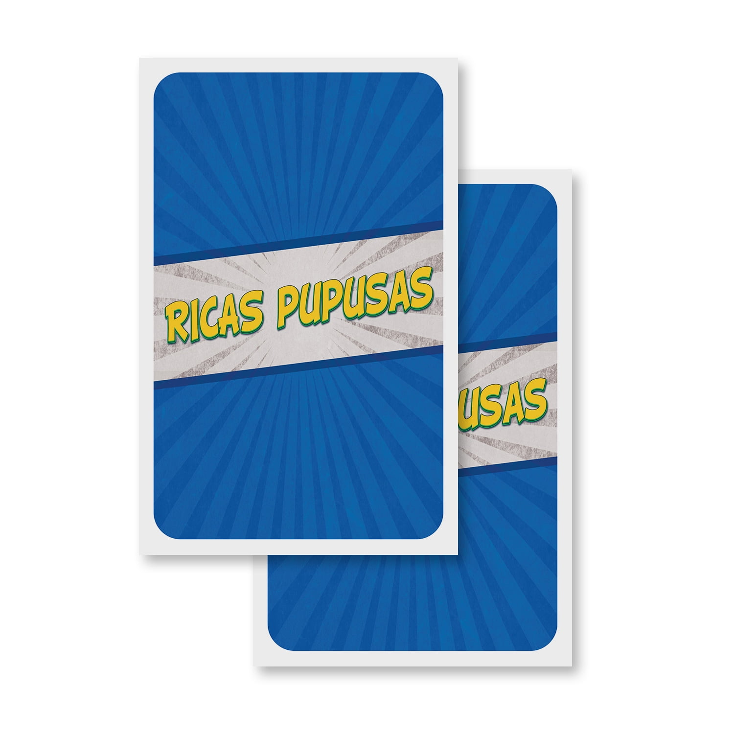 Ricas Pupusas (2-PACK) 24" x 36" Vinyl Decals | Sign Insert Peel ...