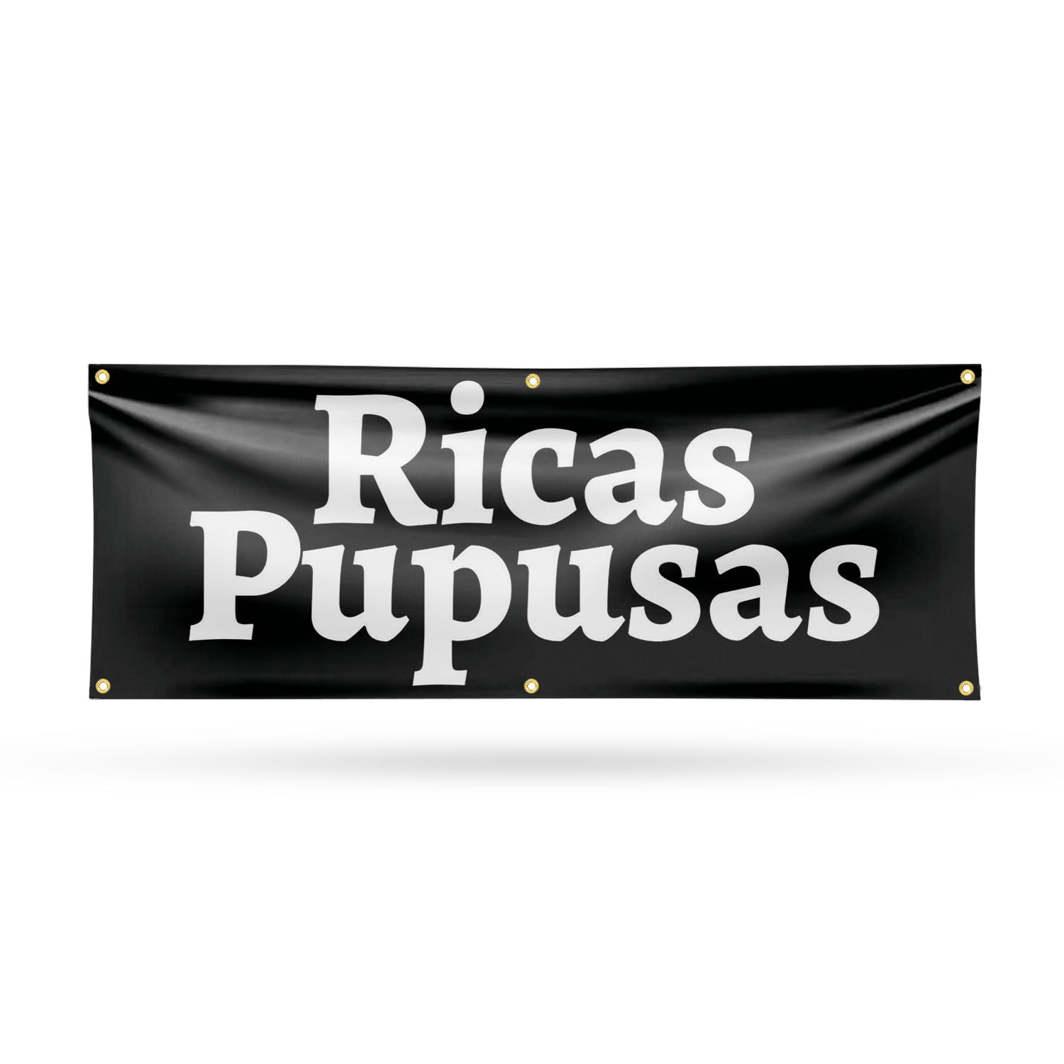 Ricas Pupusas Banner Sign 24 Inch x 72 Inch | 13 oz Vinyl with Metal ...