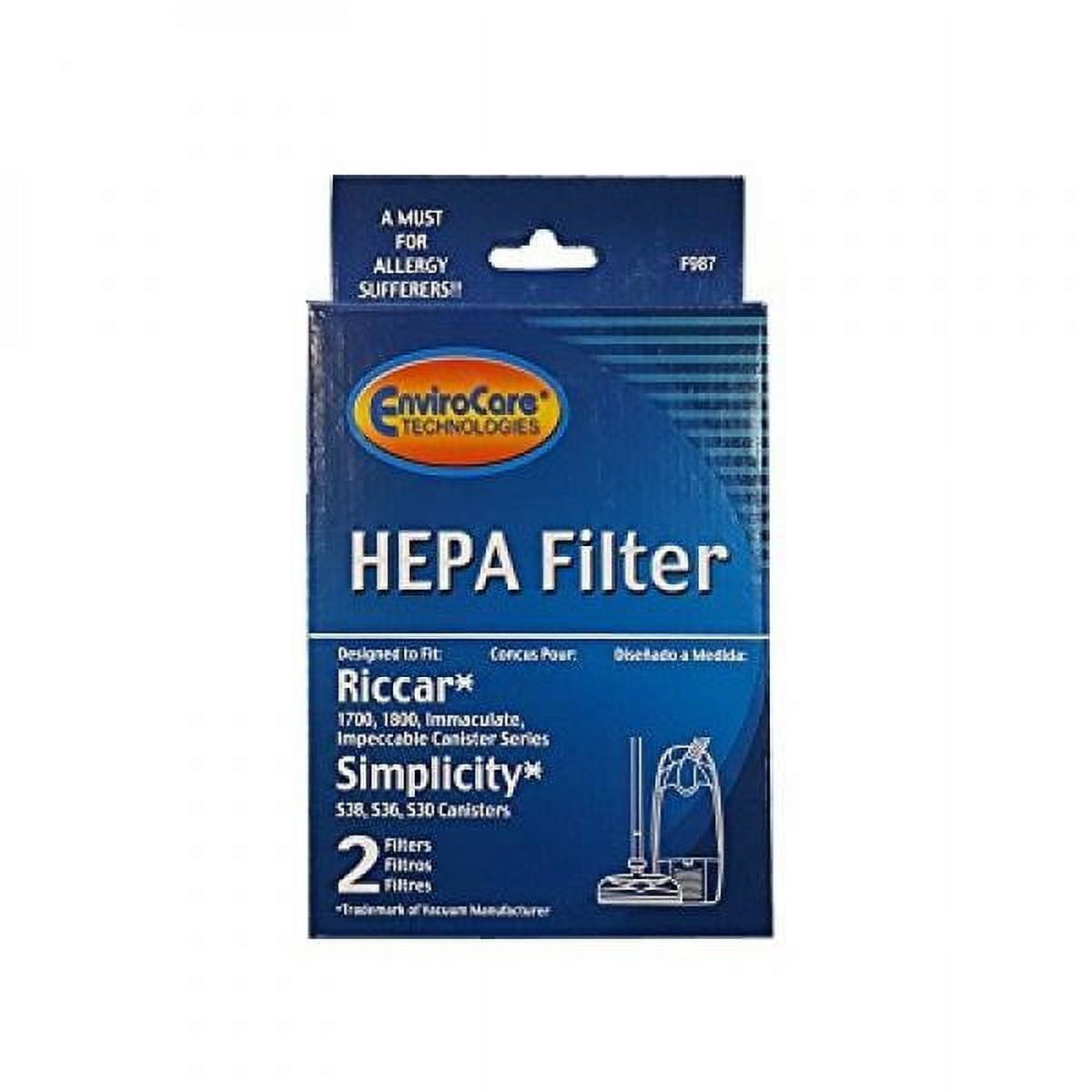 EnviroCare Replacement HEPA Vacuum Cleaner Filter Designed to Fit ...