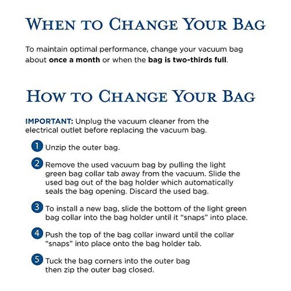 Riccar Prima HEPA Canister Vacuum Cleaner Bags, Charcoal-Infused Green ...