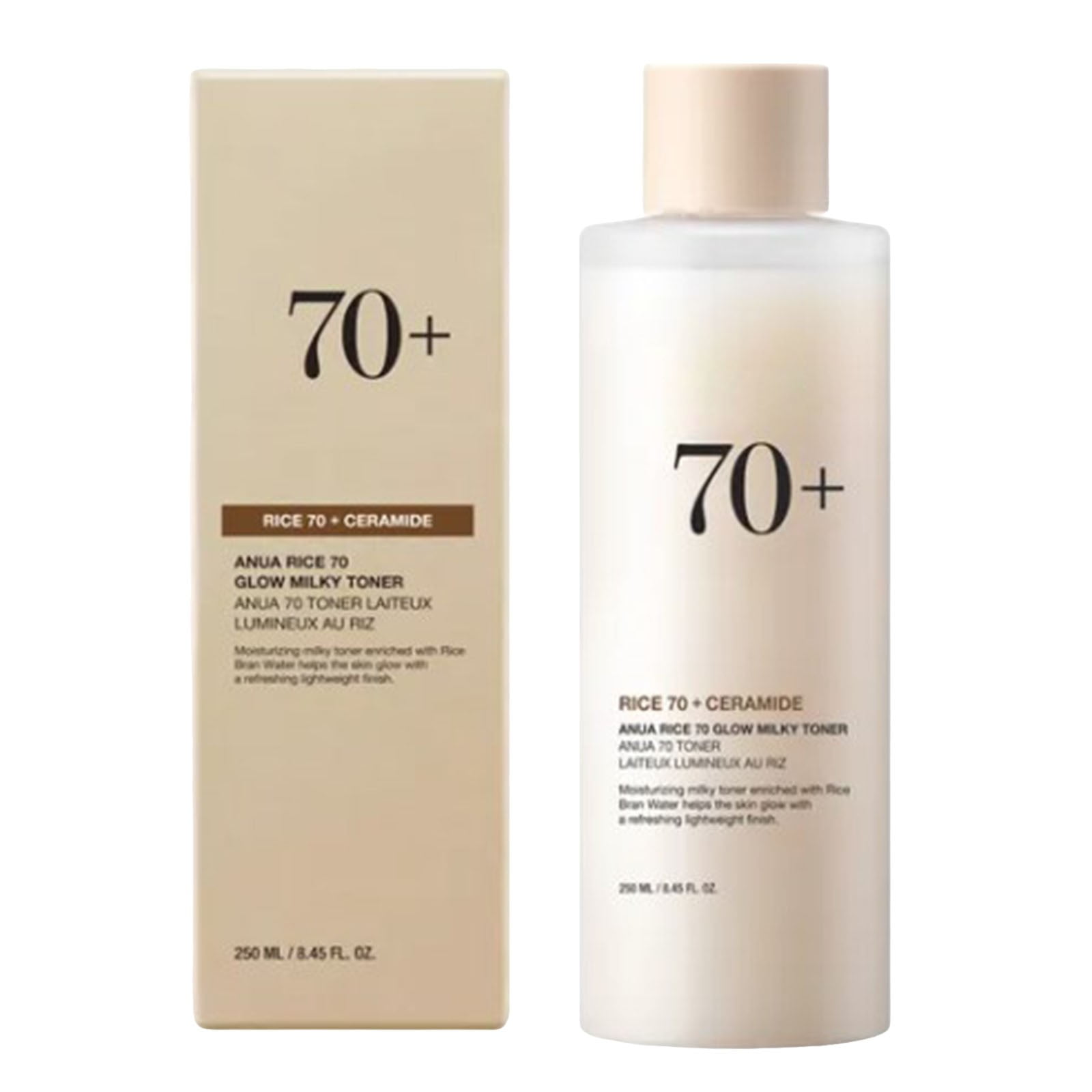 Rice 70 Glow Milky Toner, for Glass Skin, Rice Water, Niacinamide ...