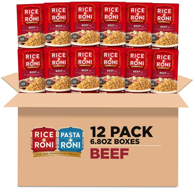 Rice A Roni, Beef, 6.8Oz Boxes (12 Pack) - Walmart.com