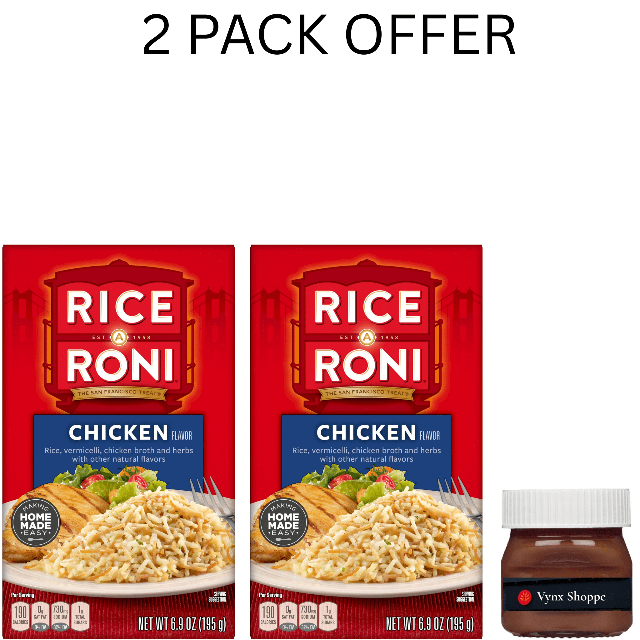 Rice-A-Roni Chicken Broth and Herbs Flavor Rice & Vermicelli Packaged ...