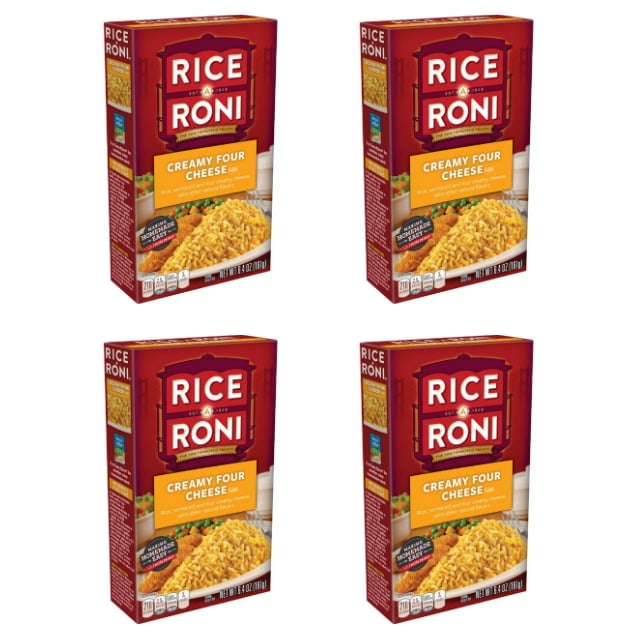 Rice-A-Roni Creamy Four Cheese 6.4 oz (Pack of 4) - Walmart.com