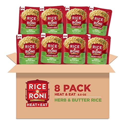 Rice-A-Roni Heat & Eat Rice, Microwave Rice, Quick Cook Rice, Herb ...