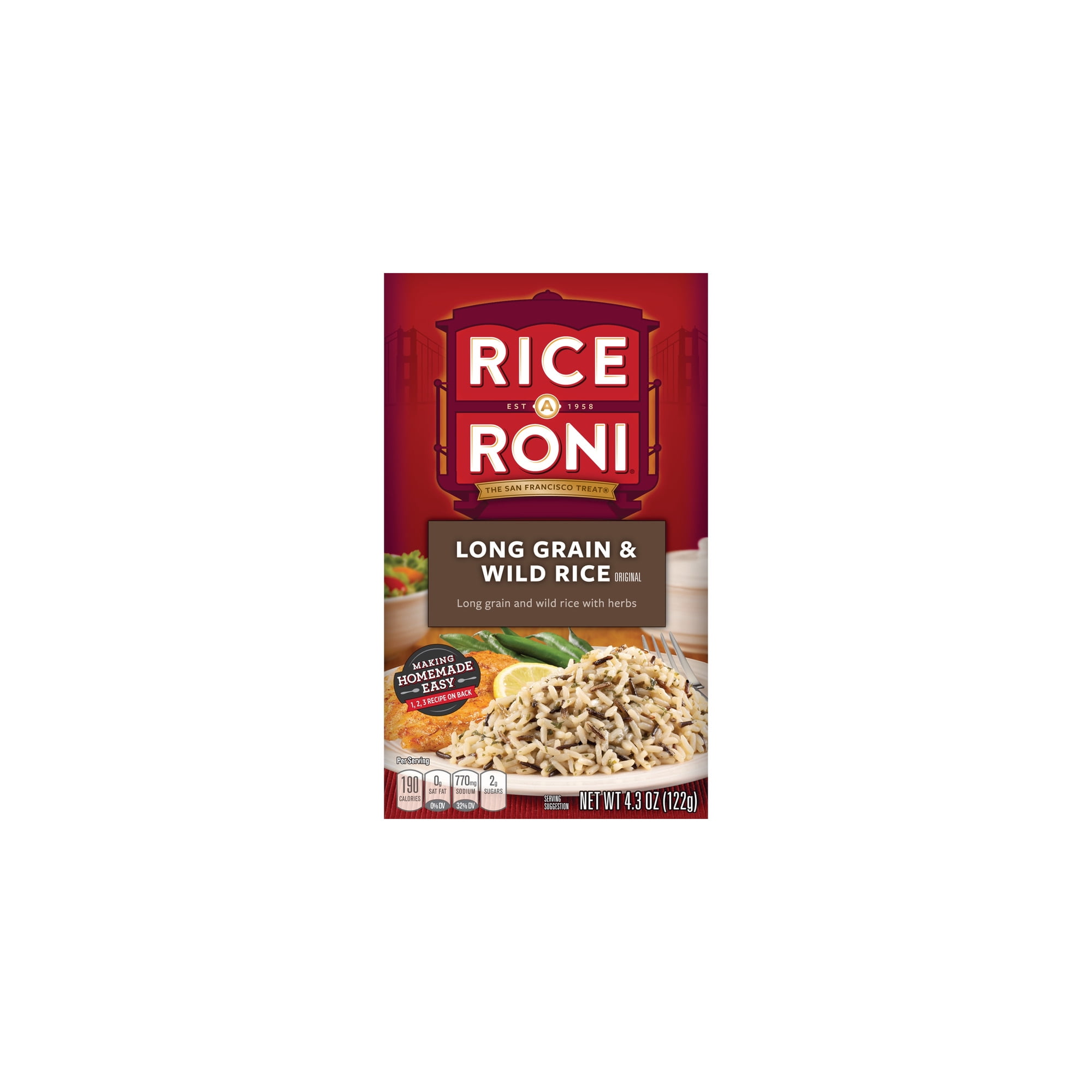Rice-A-Roni Long Grain & Wild Rice (Pack of 5) - Walmart.com
