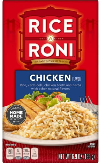 Rice A Roni Chicken Flavor Rice & Vermicelli Mix, 6.9 Oz, Pack of 6 ...
