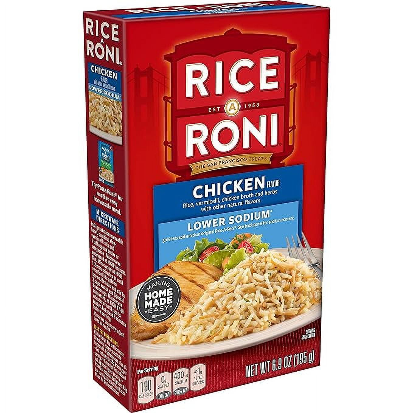 Rice-A-Roni, Rice Mix Chicken Lower Sodium, 6.9 oz - Walmart.com