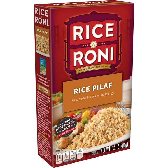 Rice-A-Roni, Rice Pilaf Rice & Pasta Mix,Uncooked Dry Rice and Pasta ...
