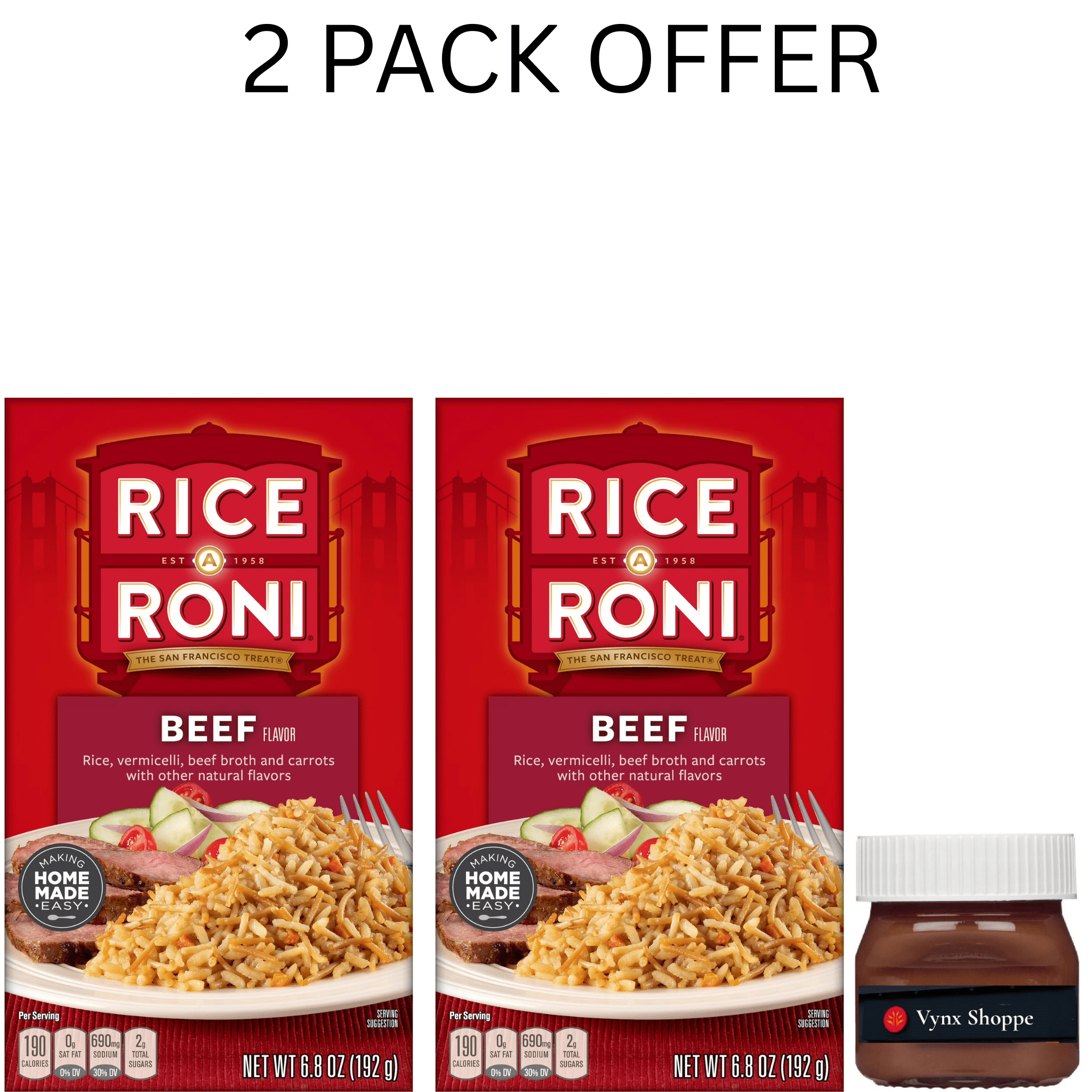 Rice A Roni Rice Vermicelli Beef Broth And Carrots Beef Flavor 6.8 oz ...