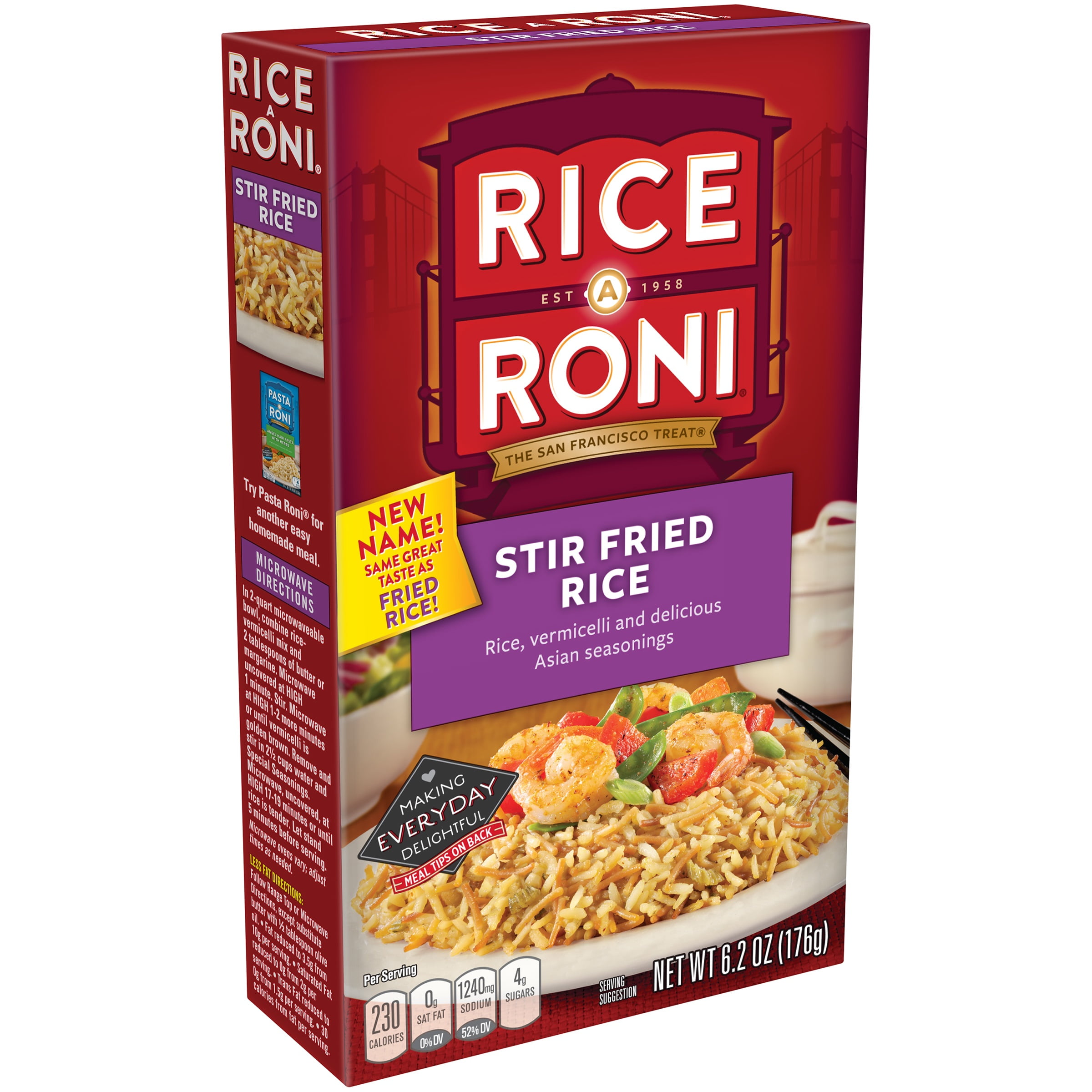 Rice-A-Roni Stir Fried Rice Mix, Packaged Dinner Side Meal, Vermicelli ...