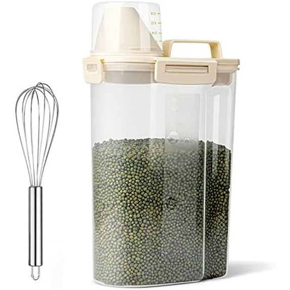 Rice Airtight Dry Food Storage Containers, BPA Free Plastic Storage Bin ...