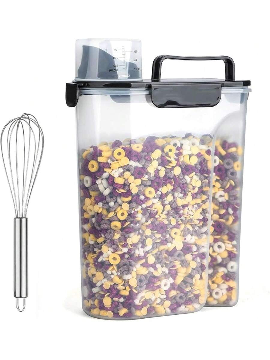 Rice Airtight Dry Food Storage Containers，Plastic Dispenser With Spout ...