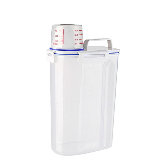 Rice Airtight Dry Food Storage Containers,Plastic Storage Bin Dispenser ...
