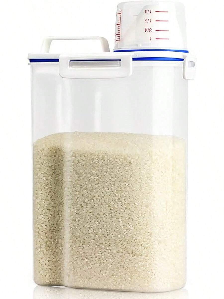 Rice Airtight Storage Container, 3 To 5Lbs Cereal Dry Food Flour Bin ...