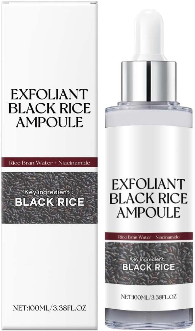 Rice Ampoule Duo, White & Black Rice Face Exfoliator, Exfoliating Toner ...