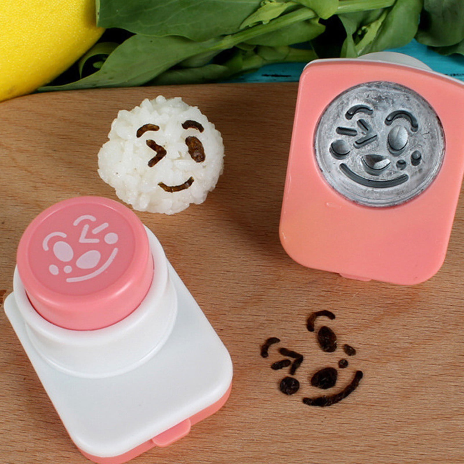 Rice Ball Embosser Smiley Face Stylist Ingredients Stampers DIY Sushi ...
