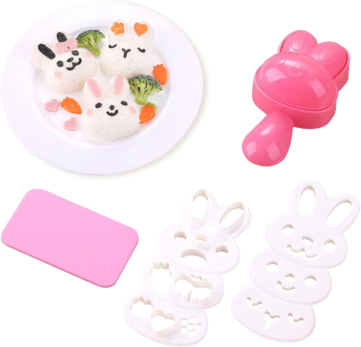 Rice Ball Molds for Kids Cute Rabbit Pattern Sushi Mold Rice Shaper ...