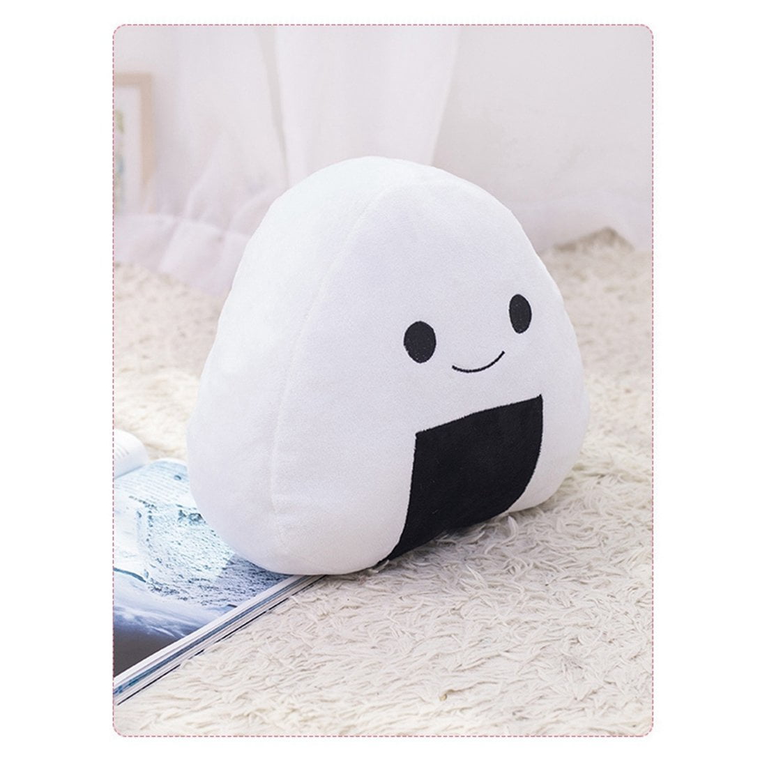 Rice Ball Stuffed Animal Cushion Hugging Pillow Cute Present Birthday ...
