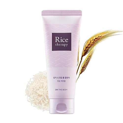 Rice Bran Foam Cleanser (Pack of 1, 5.1fl oz) - Facial Deep Cleansing ...