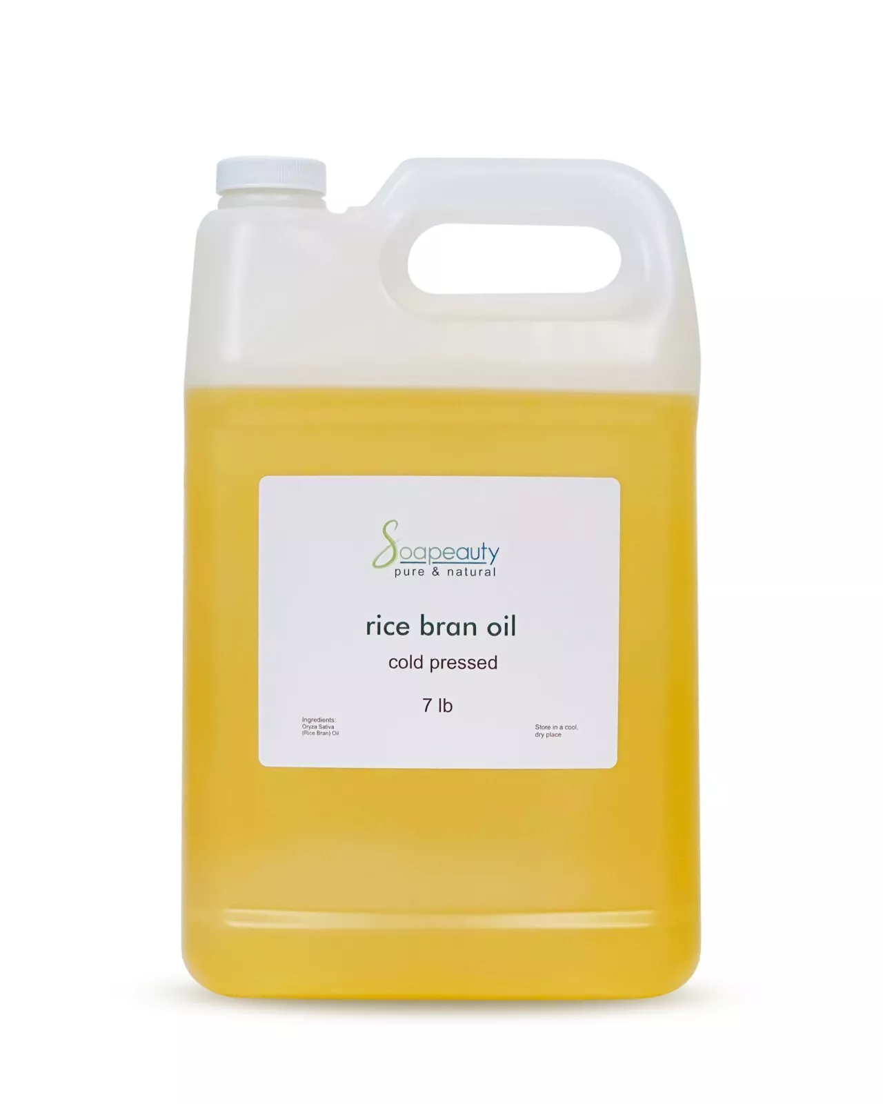 Rice Bran Oil Cold Pressed 100% Pure & Natural 7 LB - Walmart.com