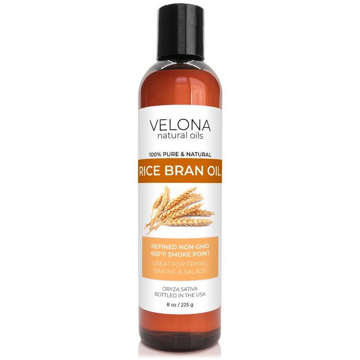 Rice Bran Oil by Velona - 8 oz | 100% Pure and Natural Carrier Oil ...