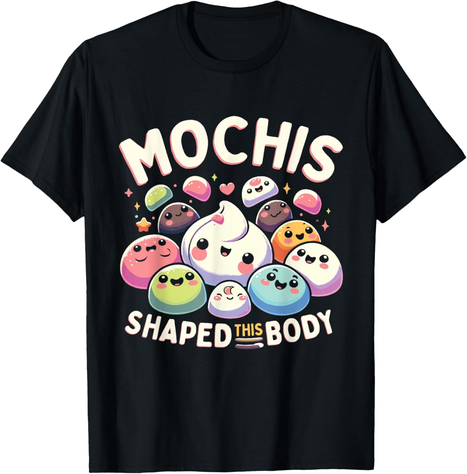 Rice Cake Kawaii Mochi Cute T-Shirt - Walmart.com