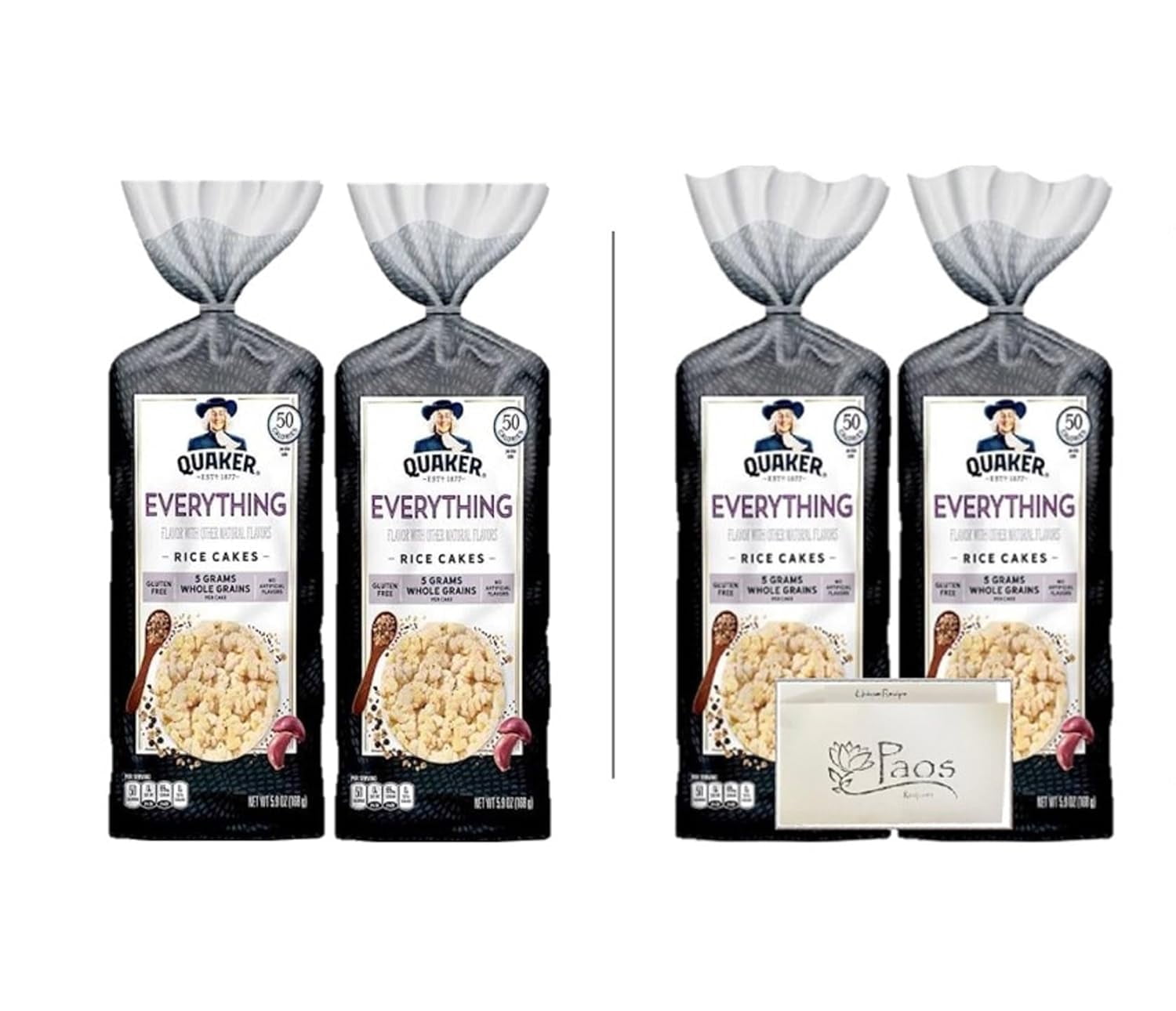 Rice Cakes Bundle with Recipe Card(s) - Several flavors to choose like ...
