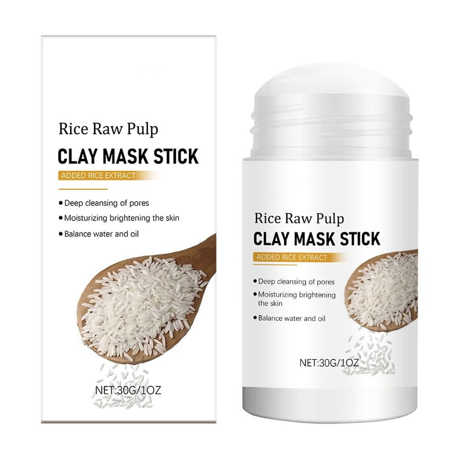 Rice Cleansing Mud Mask Stick - Deep Pore Cleansing, Hydrating ...
