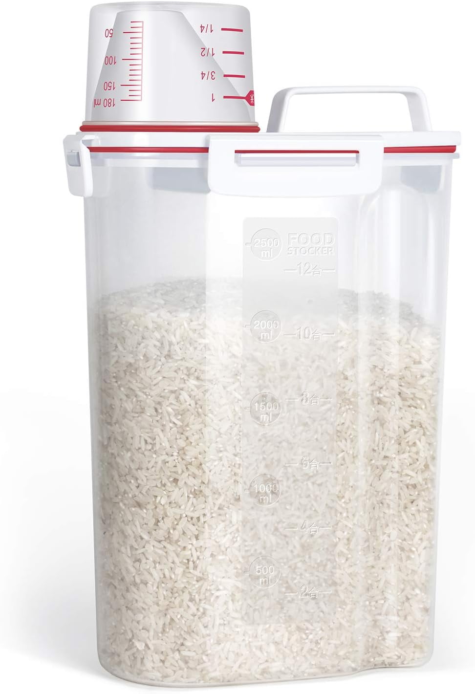 Rice Container 10 Lbs, Cereal Container Oatmeal Storage, Airtight Food ...