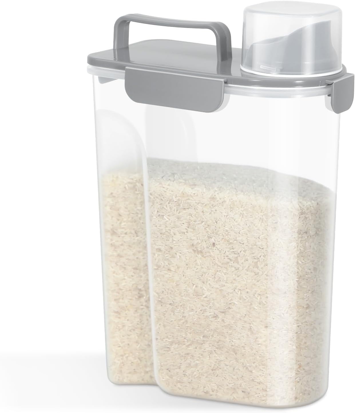 Rice Container 10 Lbs Kitchen Pantry Food Storage Container, Small Pet ...