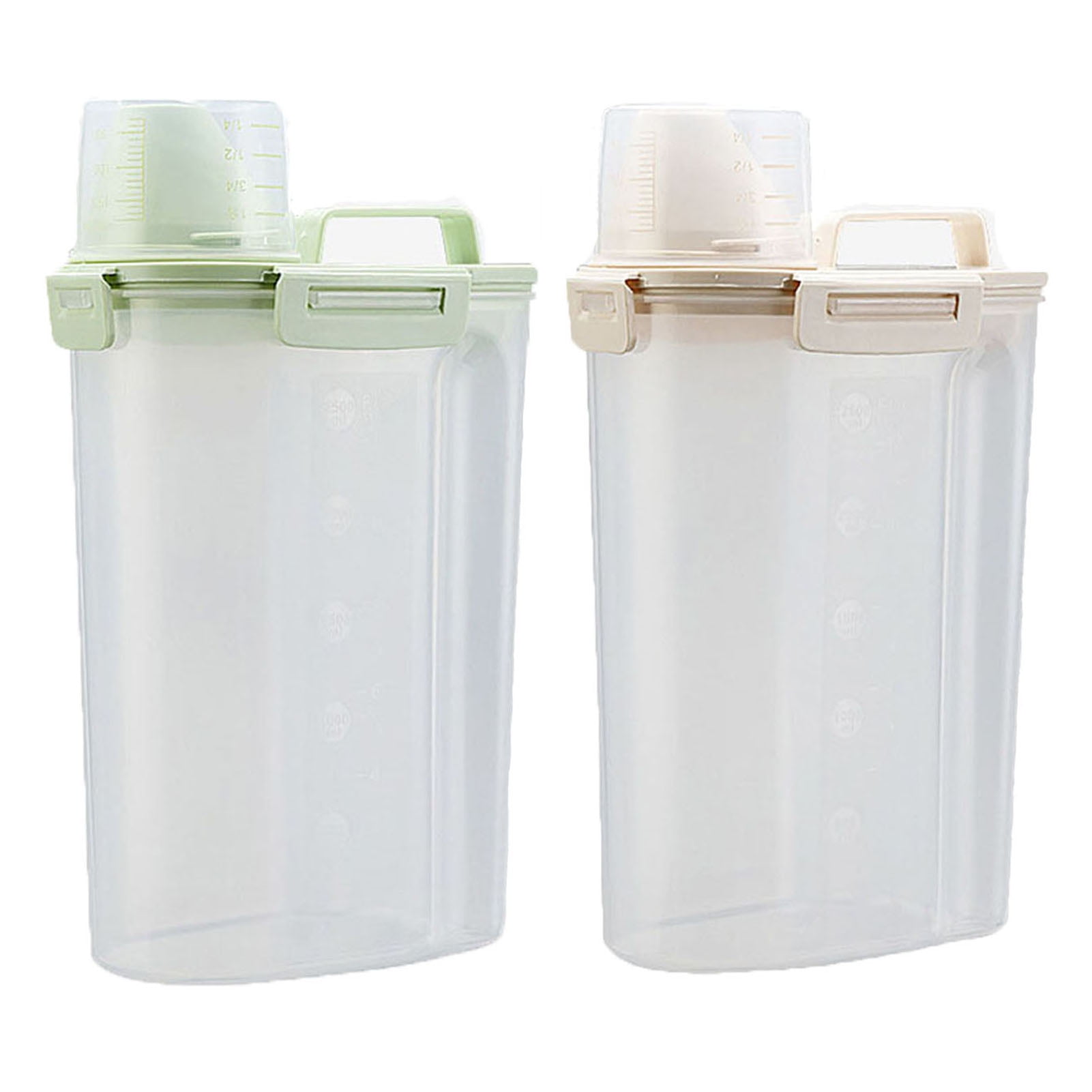 Rice Container 3KG Food Grain Cereal Flour Dispenser, Airtight Storage ...