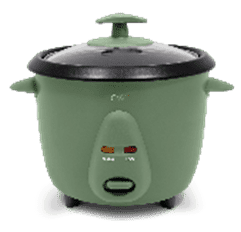 COOK WITH COLOR 6-Cup Rice Cooker 300-Watt Cooking Pot Kitchen ...