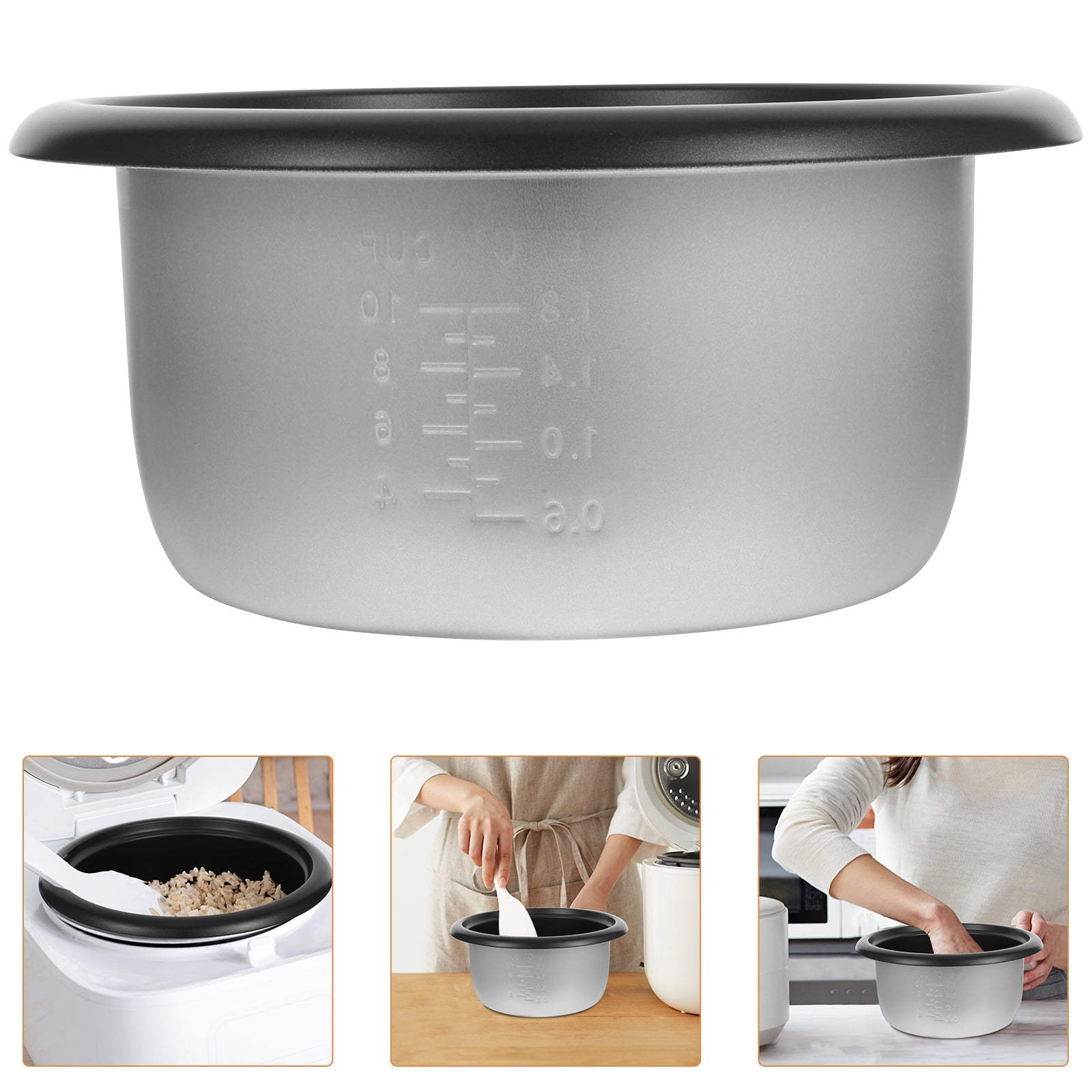 WHAMVOX Rice Cooker Inner Pot Replacement with Aluminum Alloy for ...